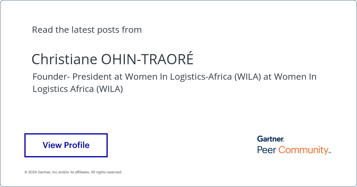 Christiane OHIN-TRAORÉ, Founder- President at Women In Logistics-Africa ...